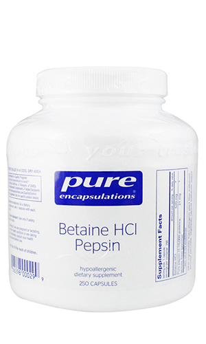 Betaine HCl Pepsin 250 vcaps